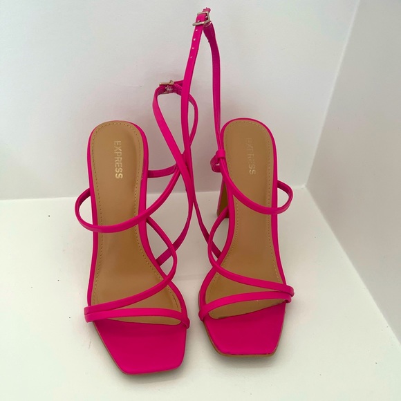 Express | Shoes | Womens Strappy Express Heels | Poshmark